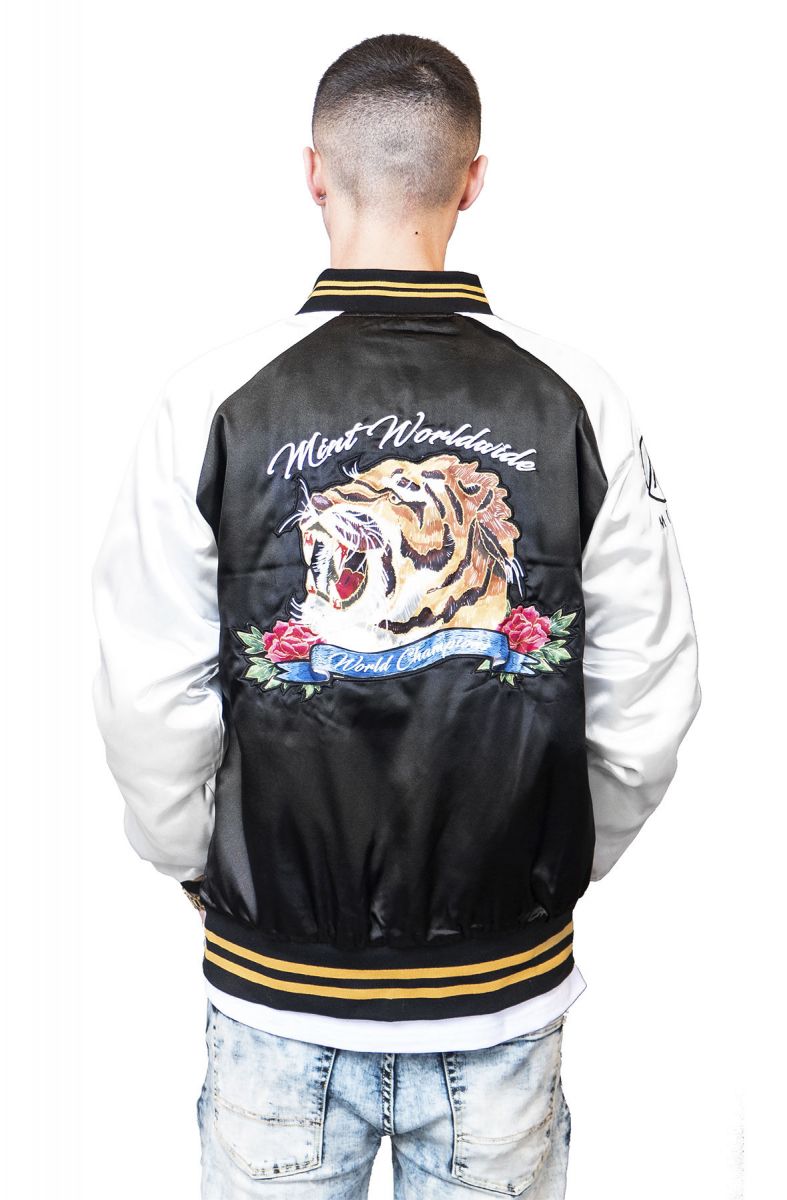 MINT Mint Silk Tiger Jacket MSLKTG-BK - Karmaloop