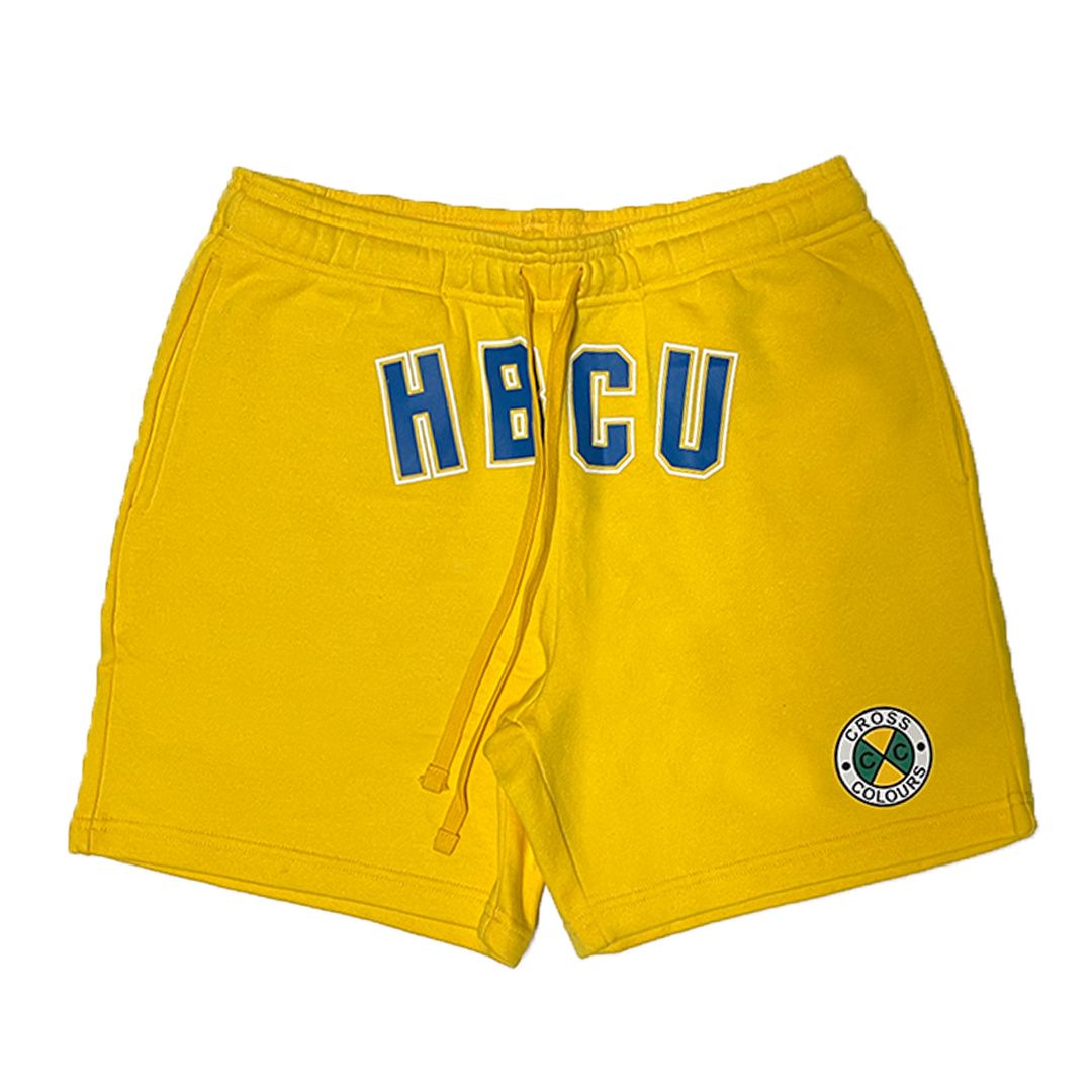 CROSS COLOURS X HBCU Educating The People Short - Yellow H97223ETP-YLW ...