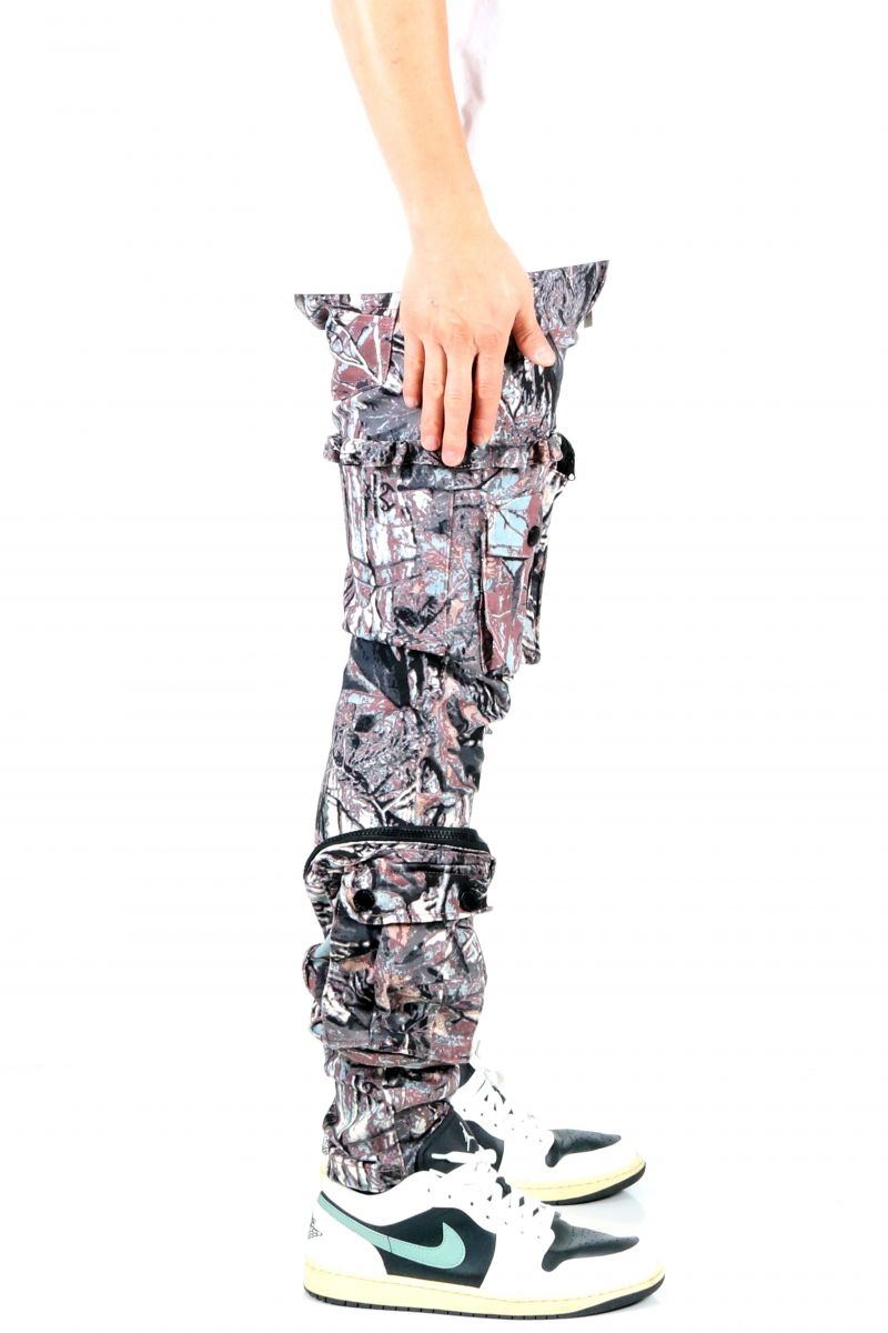 KLEEP KUSA Men's premium twill forest camo pattern cargo pants. KLP ...