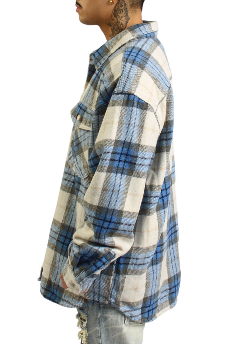 HIGH CALIBER Lumberjack Flannel C13659-BLUE - Karmaloop
