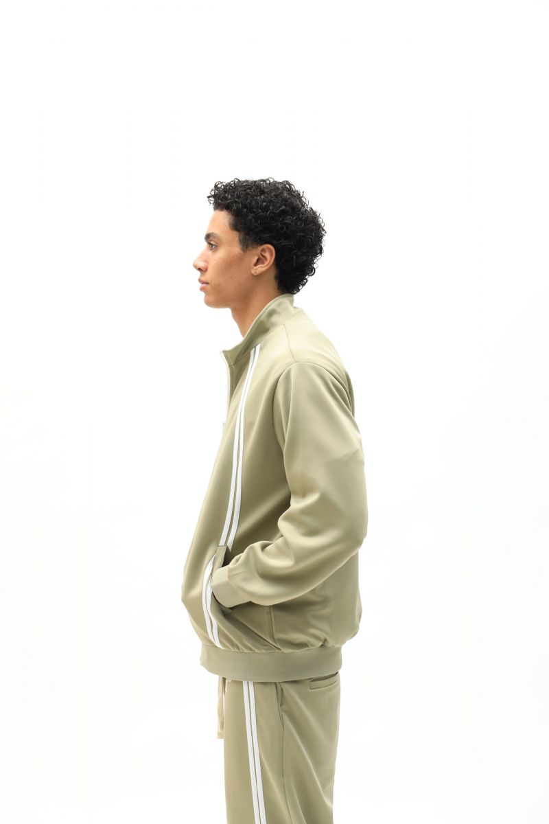 NOKWAL Sports Icon Tracksuit Jacket Beige NKWL-7CDC66 - Karmaloop