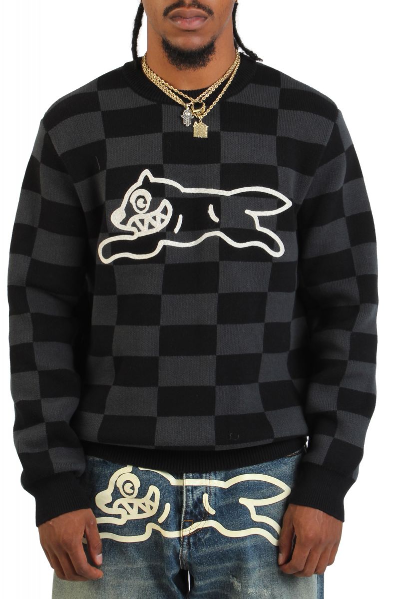 ICE CREAM Checker Sweater 451-7500BLK - Karmaloop