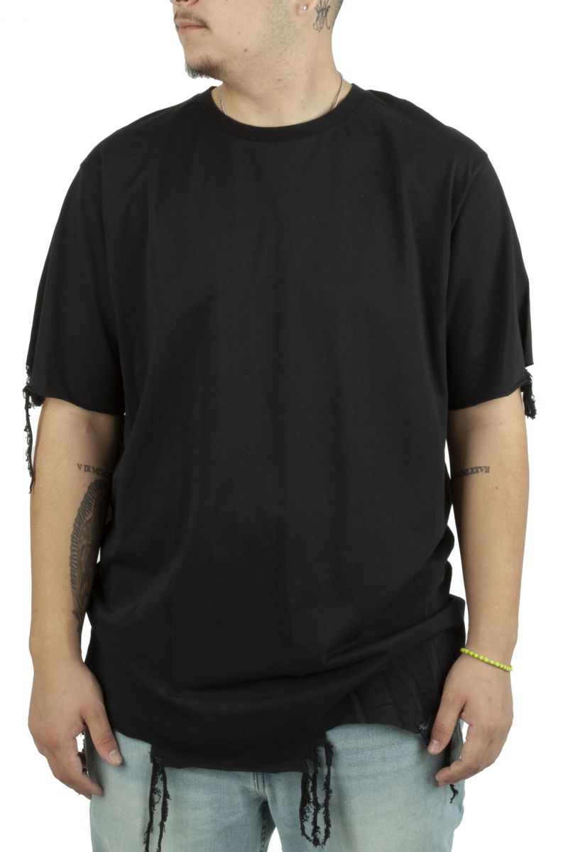 BLACK SCALE Destroyed Tee SU16-SK091 - Karmaloop