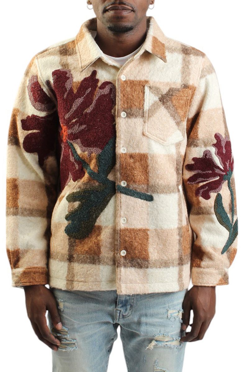 SMOKE RISE Oversized Flannel Shirt EH24776 - Karmaloop