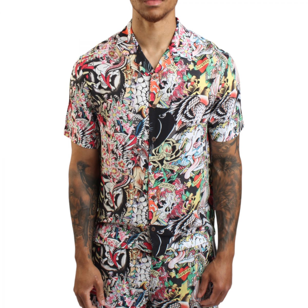 ED HARDY Flashboard Camp Shirt EHBAO1200-20 - Karmaloop