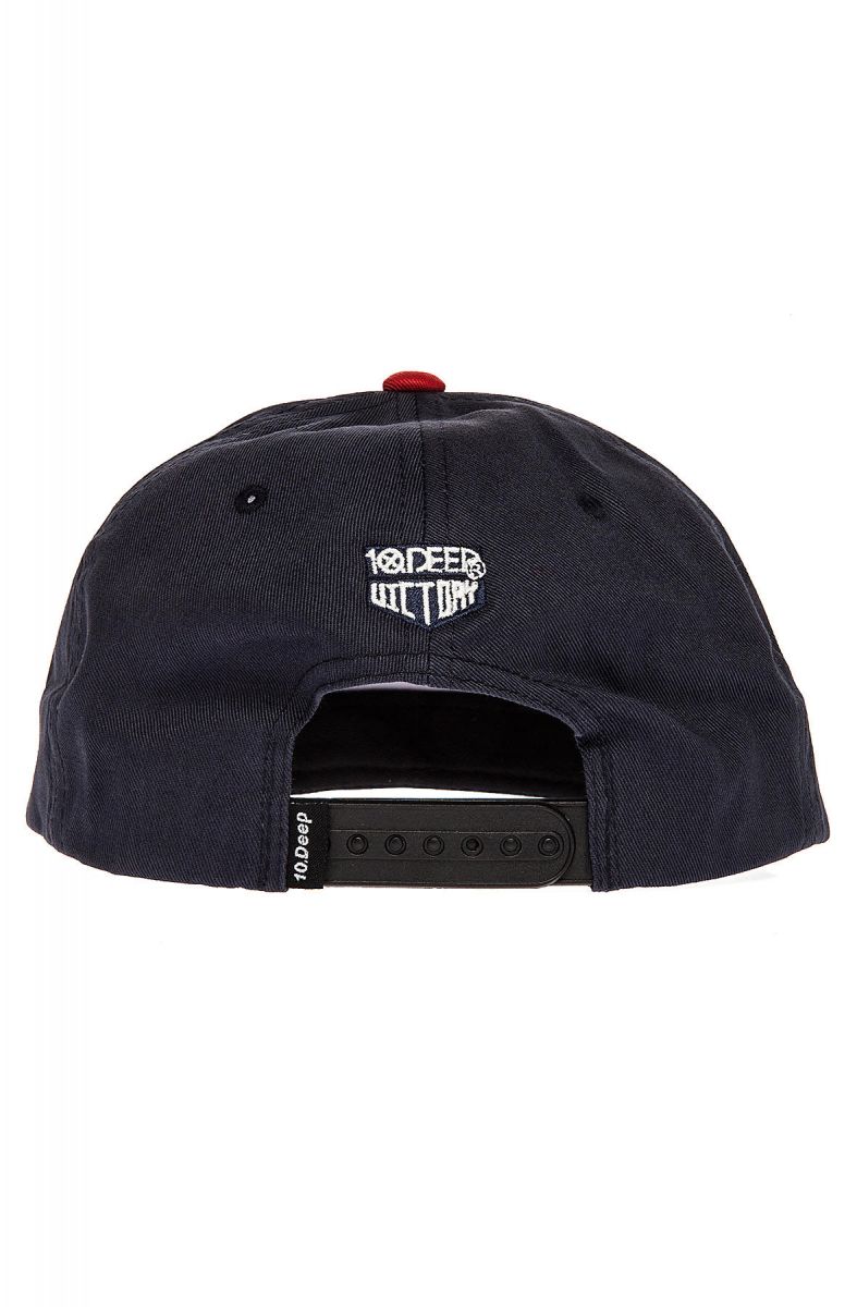 10 Deep Hat USA Snapback in Navy Blue