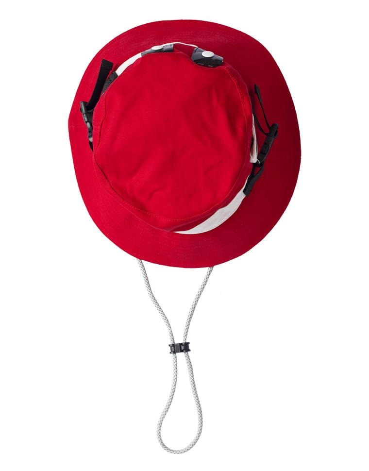 THE HIDEOUT CLOTHING YK Tech Jungle Bucket Hat THC-YK-OK-RED - Karmaloop