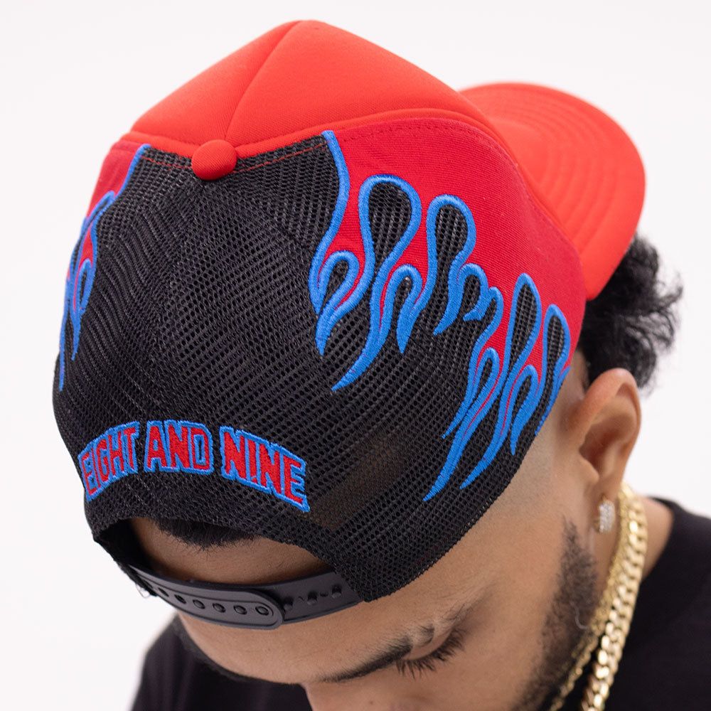 8&9 MFG CO. Rated Gas Flames Trucker Hat 8A9-568775 - Karmaloop