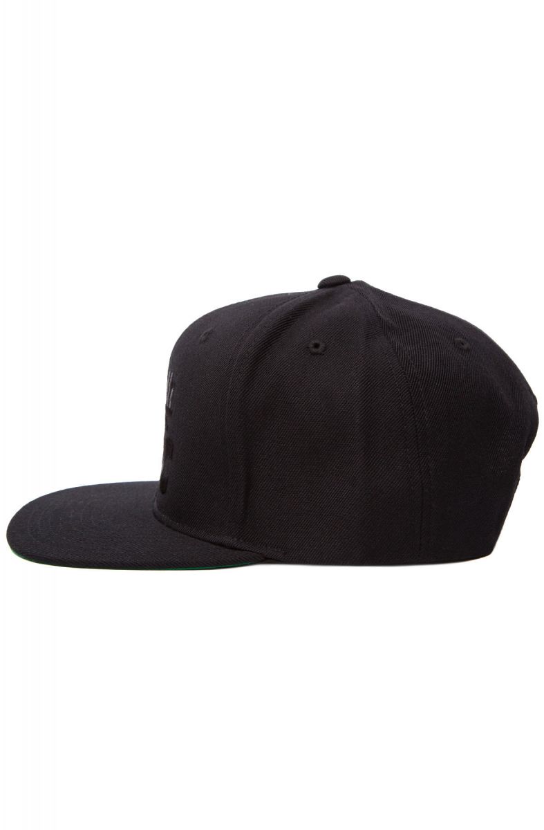 CLSC CO. The Mandarin Snapback Hat in Black CFA15SB-02-BLK - PLNDR