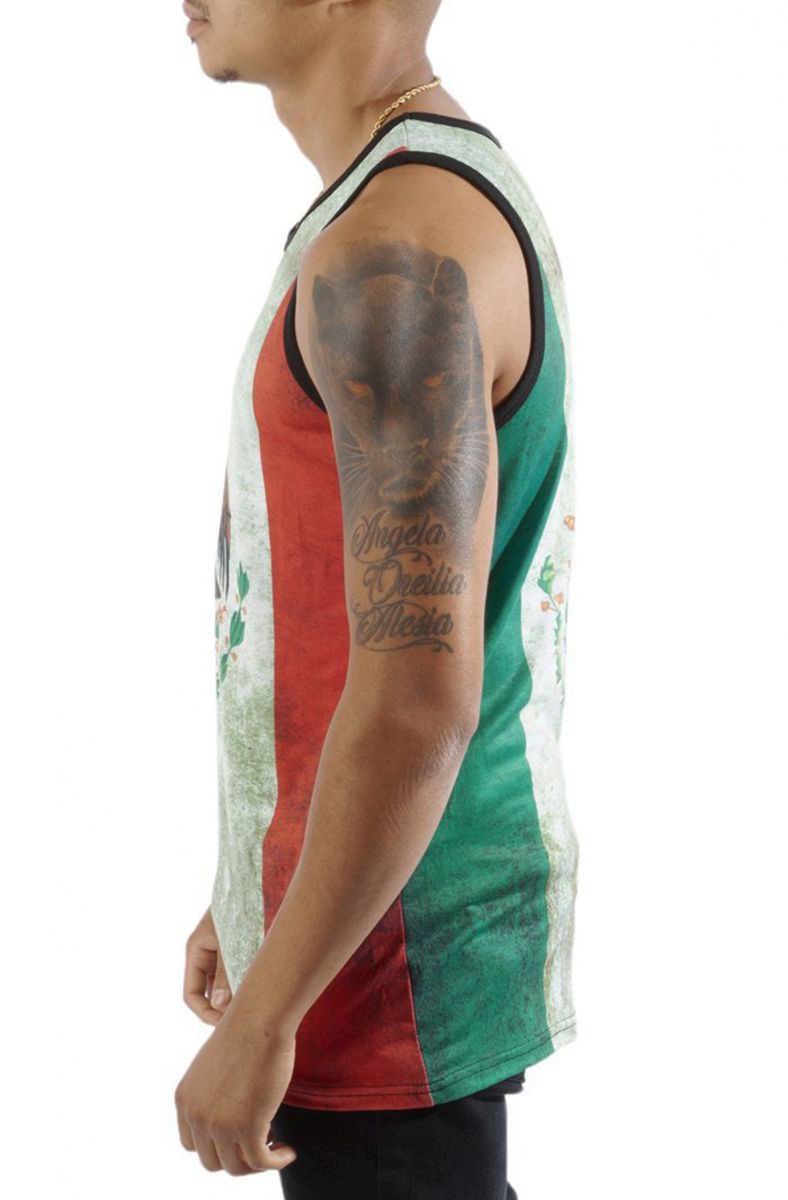 SUPREME SOCIETY Mexico Flag Tank Top MEXICO - Karmaloop