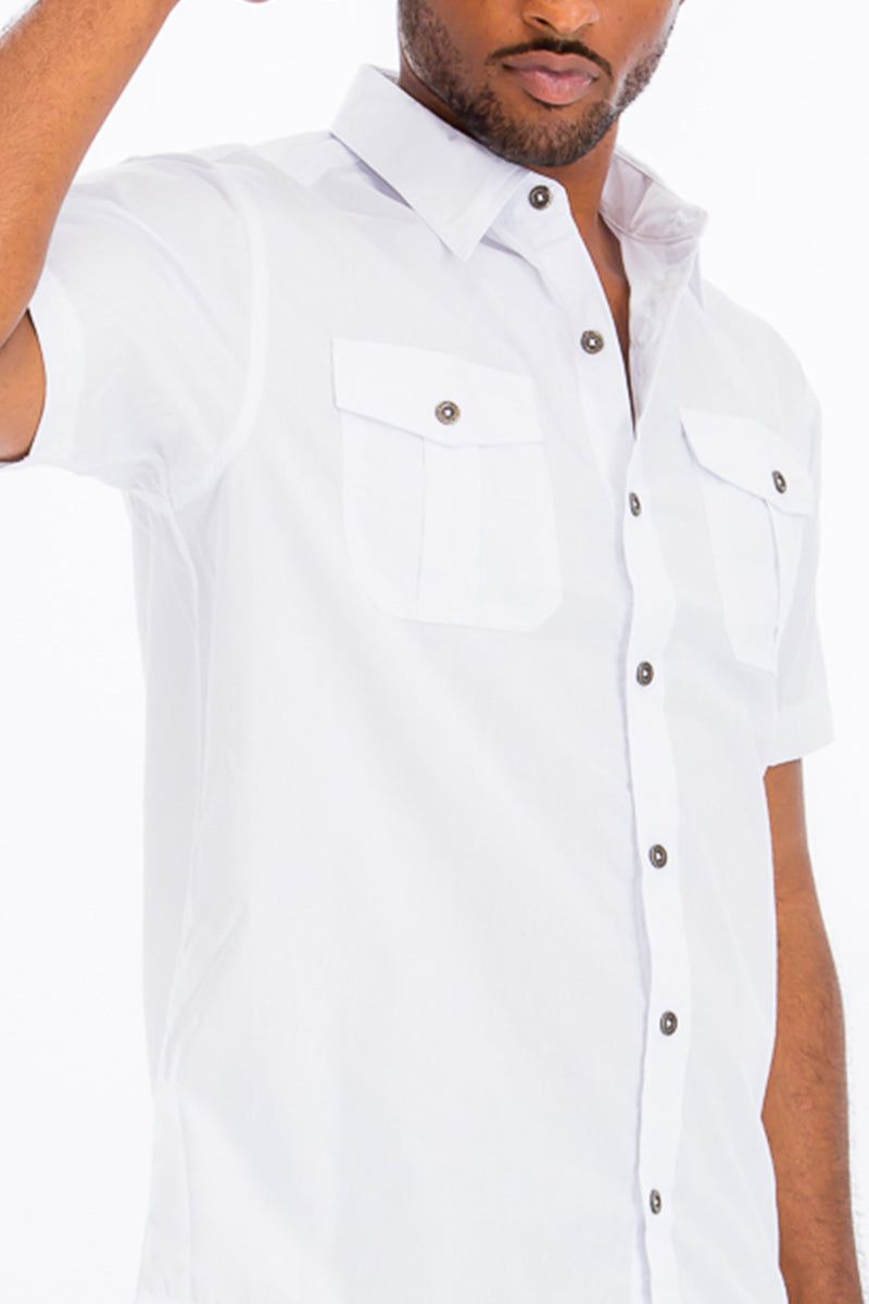 WEIV Classic Two Pocket Button Down M3555X-WHITE - Karmaloop