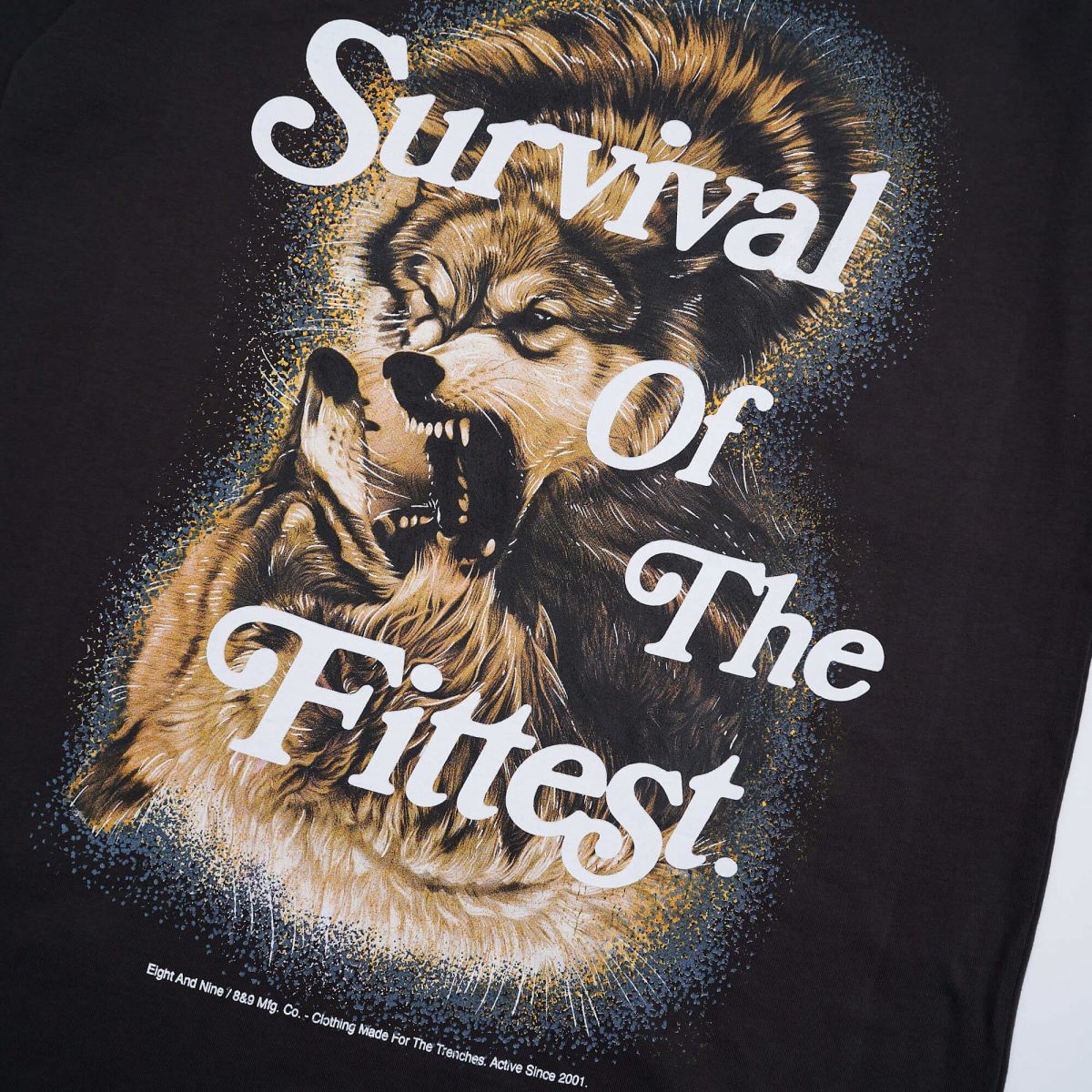 8&9 MFG CO. Bite Back T Shirt Charcoal SSBITGRY-GREY - Karmaloop