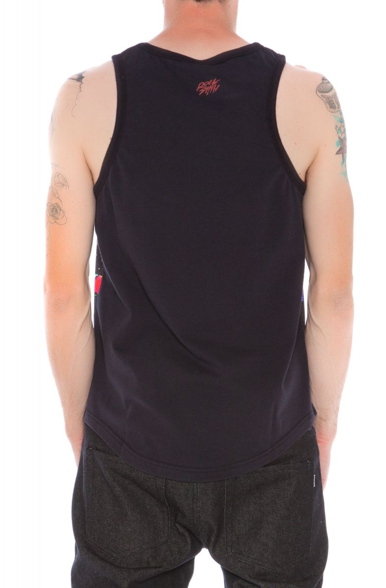 Rocksmith Tank Top Panther Mesh Black