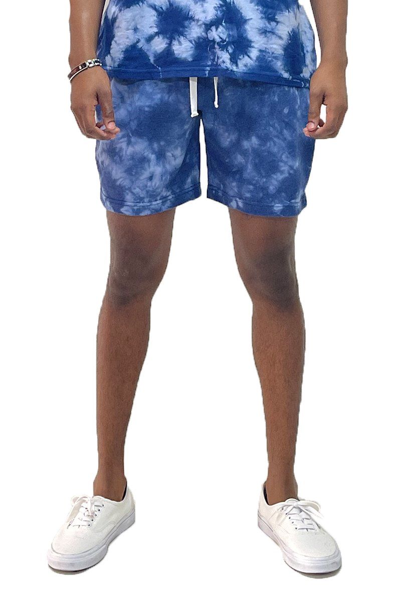 WEIV SPLATTERED TYE DYE SHORTS STD101-BLUE - Karmaloop