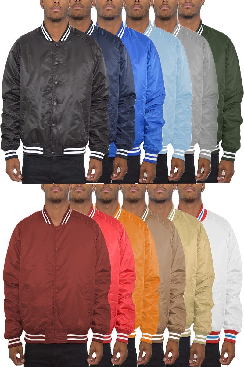 WEIV Classic Varsity Windbreaker BJ187-SKYBLUE - Karmaloop