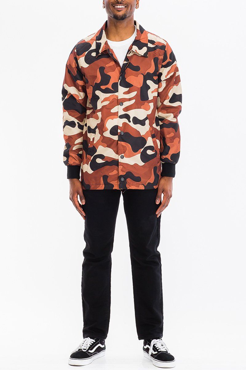 WEIV FULL BROWN CAMO COACHS JACKET 6300-BROWNCAMO - Karmaloop