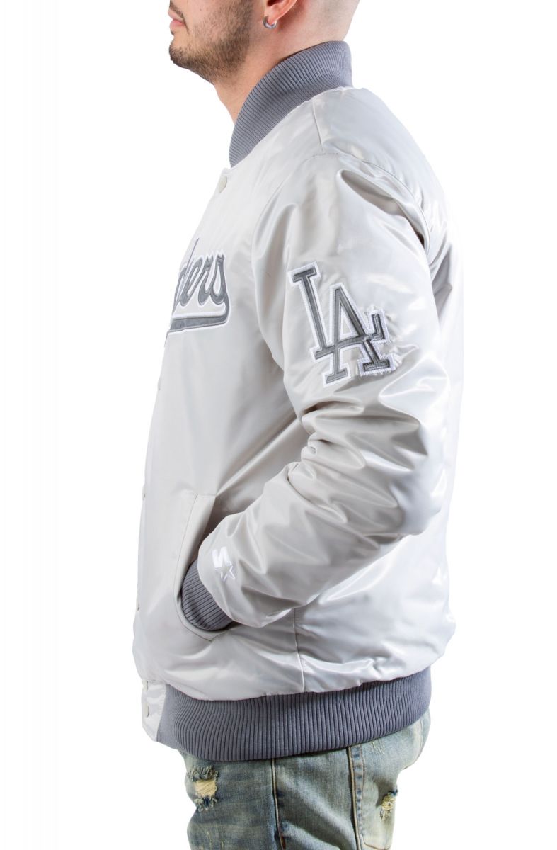 STARTER Dodgers Cool Grey Jacket LS17X454 LAD - Karmaloop
