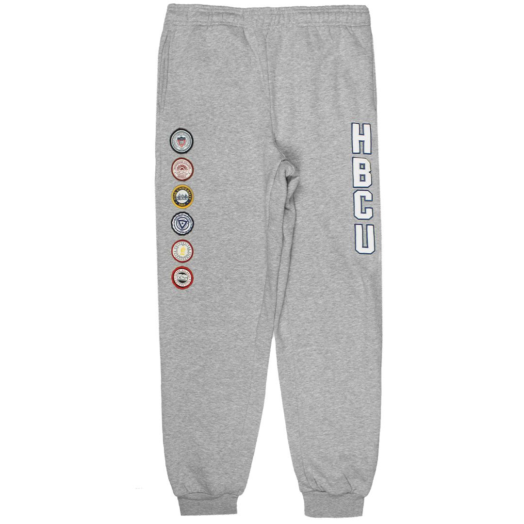 CROSS COLOURS X HBCU Patches Jogger - Heather Grey H97123PAT-GRY ...