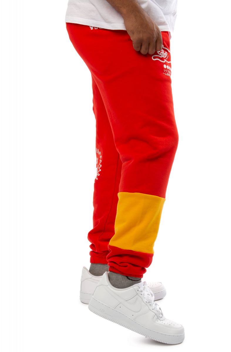 ICE CREAM Global Block Joggers 411-1104RED - Karmaloop