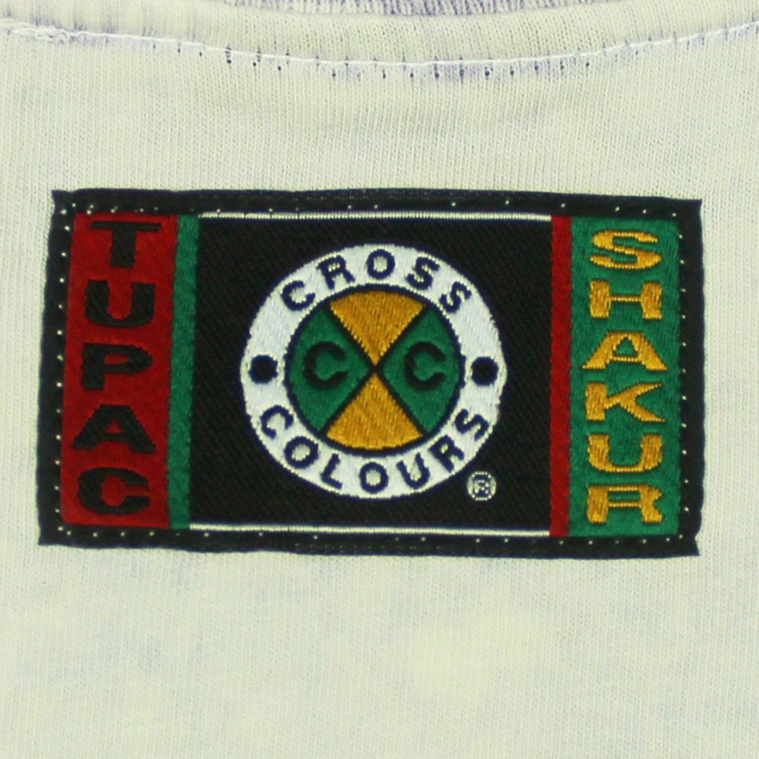 CROSS COLOURS Tupac Collage T Shirt - White T10017TCT-BLK-WHITE - PLNDR