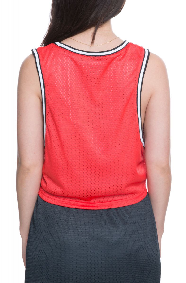 CHAMPION The Women's Reversible Mesh Cropped Tank in Red Spark WL814 ...