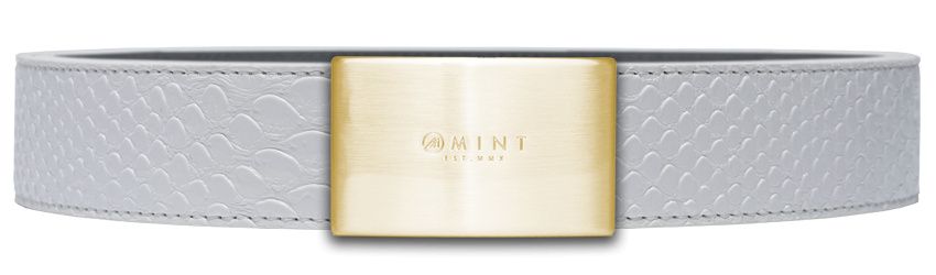 MINT Mint Anaconda Belt ANACONDA-BELT-WHITE-SQUAREGOLD - Karmaloop