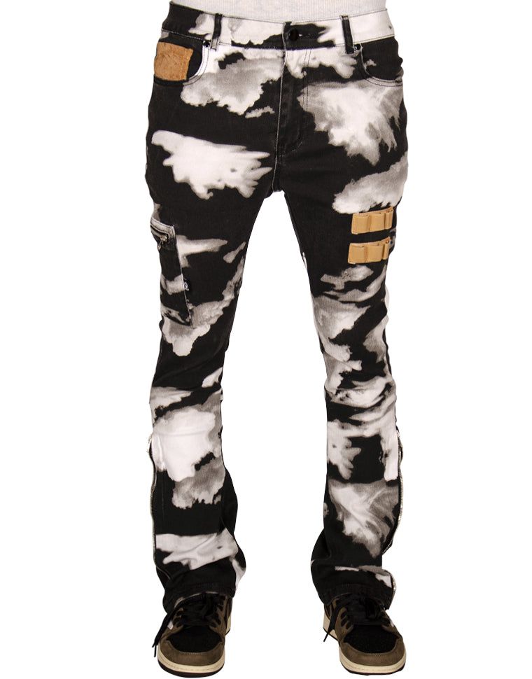 HIDEOUT + Rifle Cloud Bleached Denim Jeans HDTCLTHNG-EC181F-OVERCAST ...