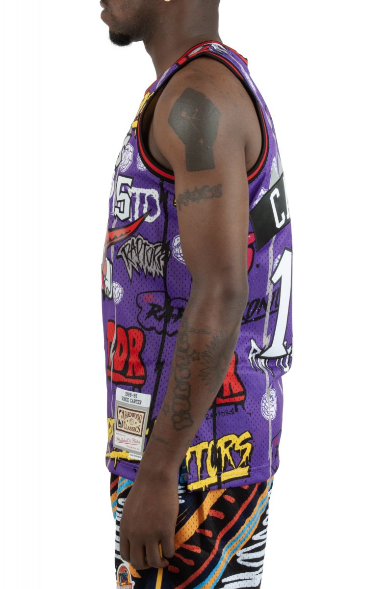 MITCHELL & NESS NBA Slap Sticker Raptors Swingman Jersey TFSM4768 ...