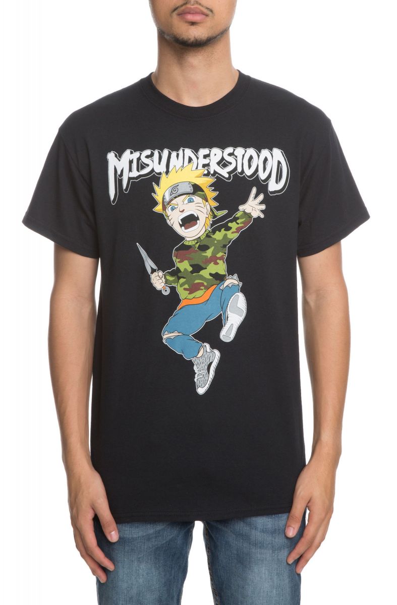 ENTREE LS Misunderstood Naruto Black Tee ESU17NRT01-BLK- - Karmaloop