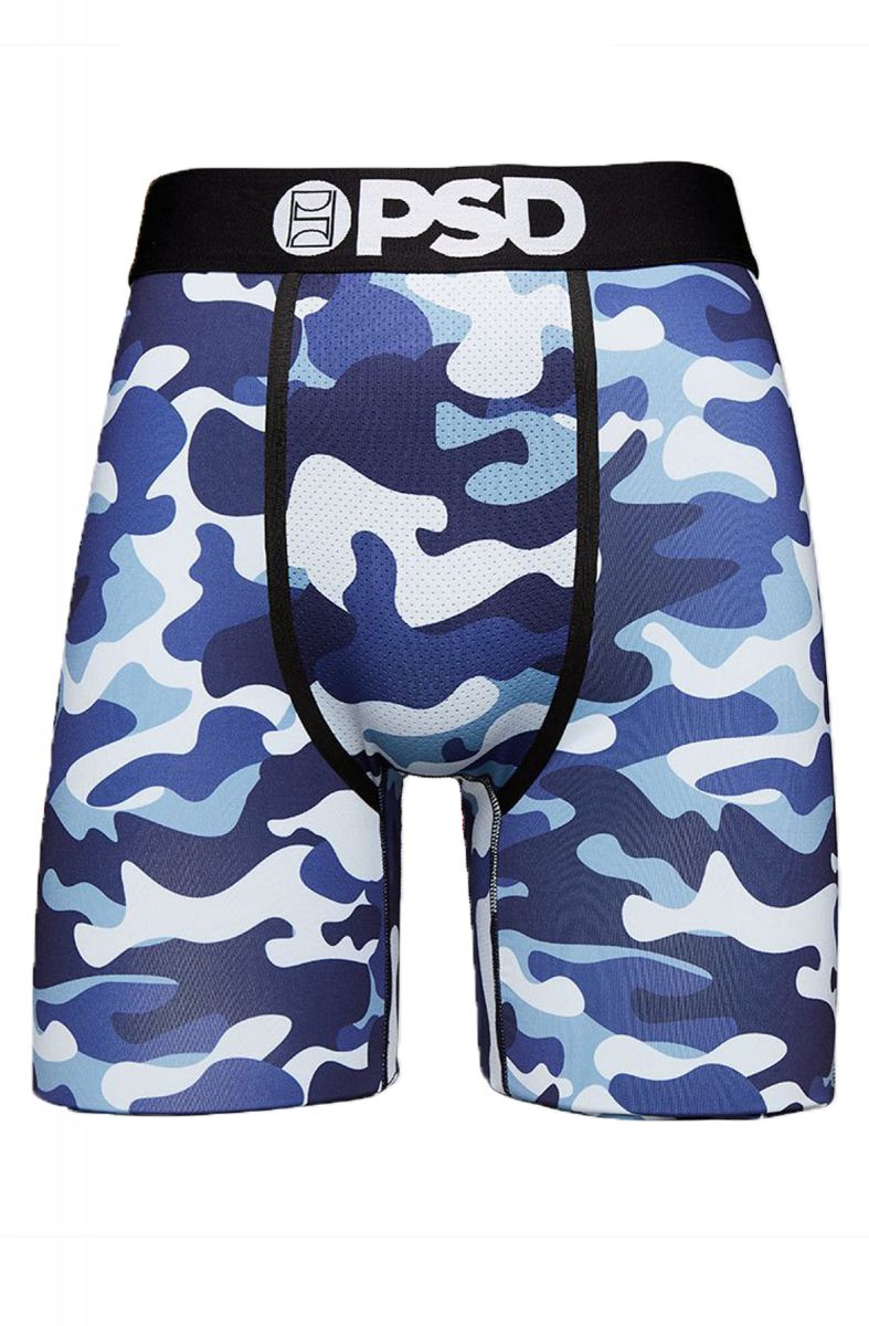 PSD UNDERWEAR Blue Camo Boxer Briefs E12011027 - Karmaloop