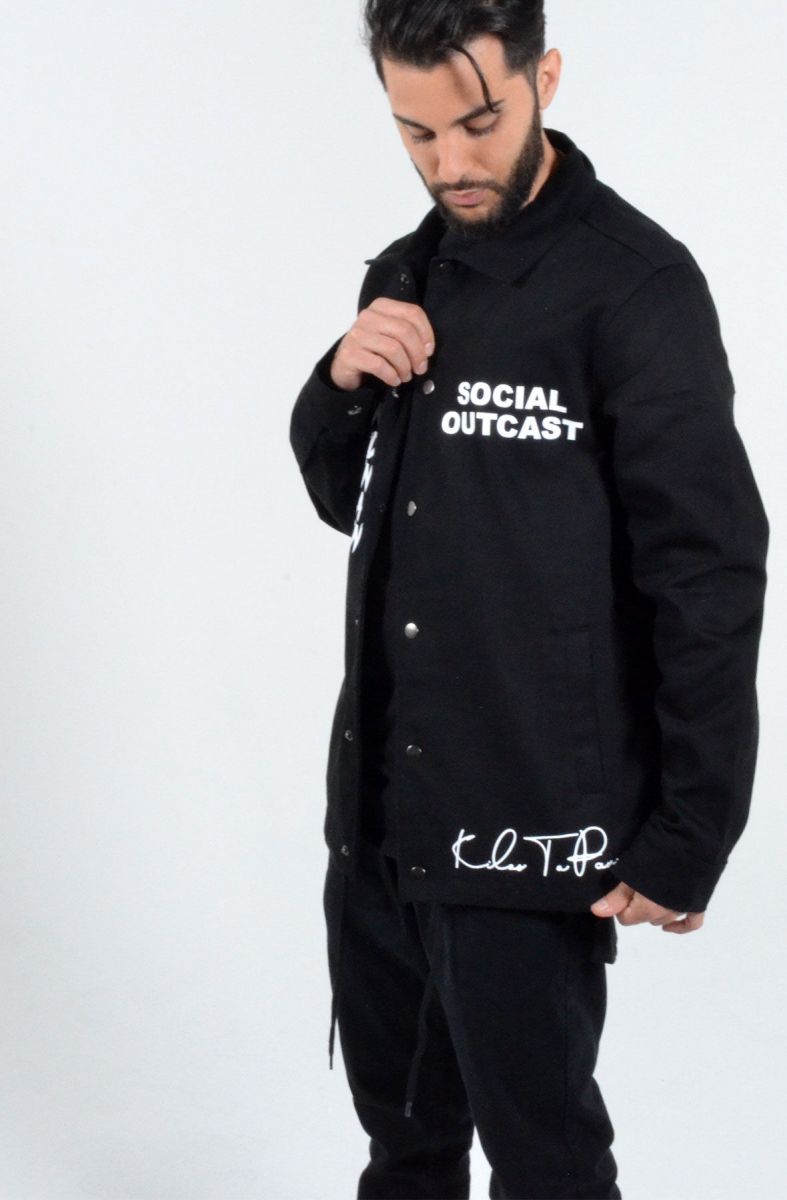 KILOS TO PARIS Flagship Jacket in Black KTP-FLAG-BLK - Karmaloop