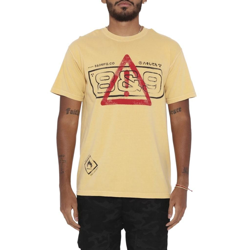 8&9 MFG CO Alert T Shirt Yellow SSALYLW - Karmaloop