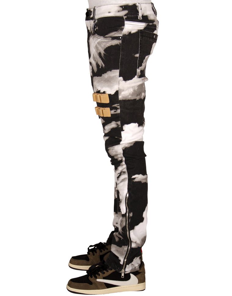 HIDEOUT + Rifle Cloud Bleached Denim Jeans HDTCLTHNG-EC181F-OVERCAST ...