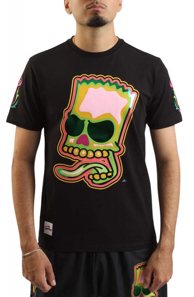 MAXIMA The Simpsons Bart Thermal Skull T-Shirt FM10492-BLK - Karmaloop