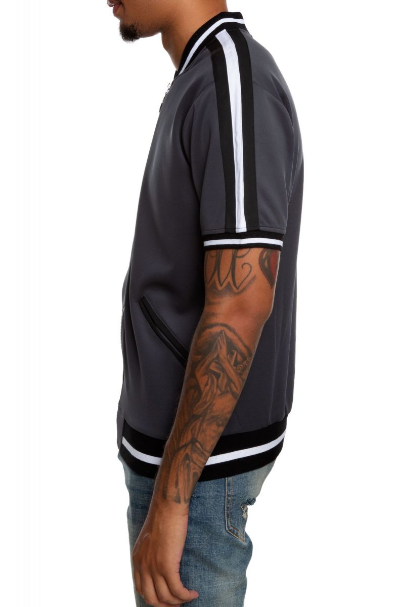 THE KARTER COLLECTION Winston Short Sleeve in Char/White KRTRSMR18-25 ...