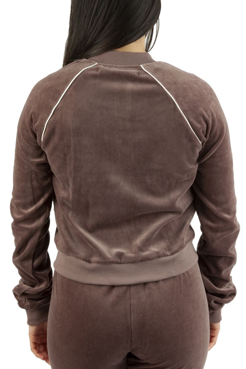 VISITOR OF EARTH Visitor Velour Zip Jacket VOEJCKT006-BROWN - Karmaloop