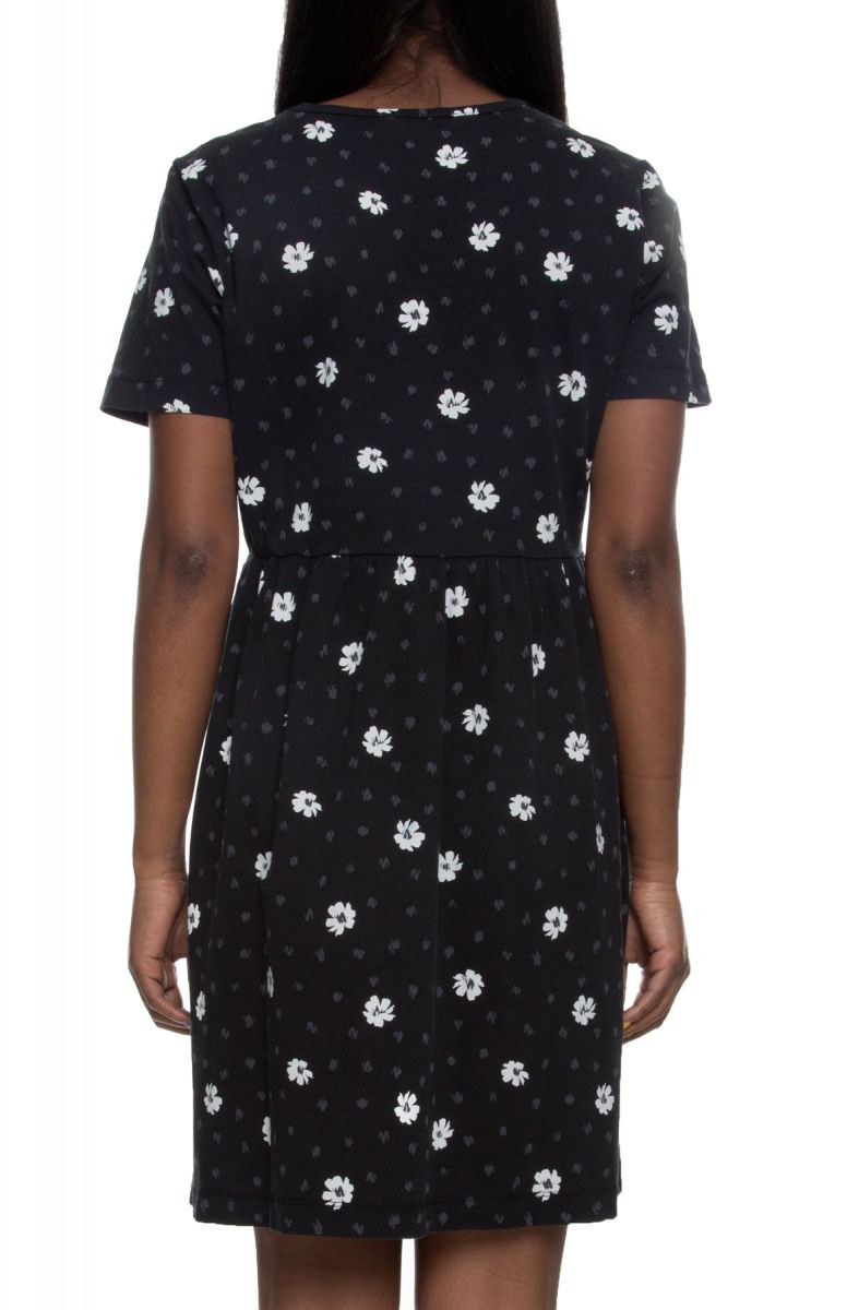VANS The Women's Graduate Dress in Black Abstract Floral VN0A3P7YDN ...
