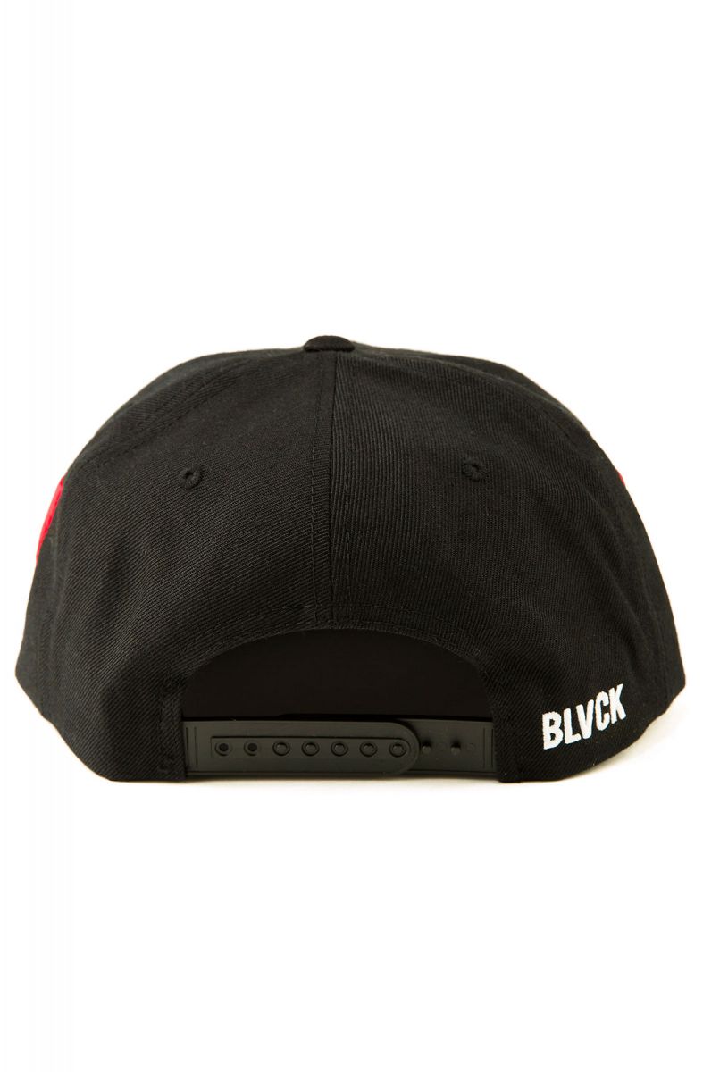 BLACK SCALE The Old Glory Snapback in Black BSSP16-BSHW062-BLK - PLNDR