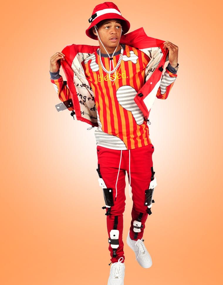 HIDEOUT YK Tech Cargo Joggers Pants THC-YK-SK-RED - Karmaloop
