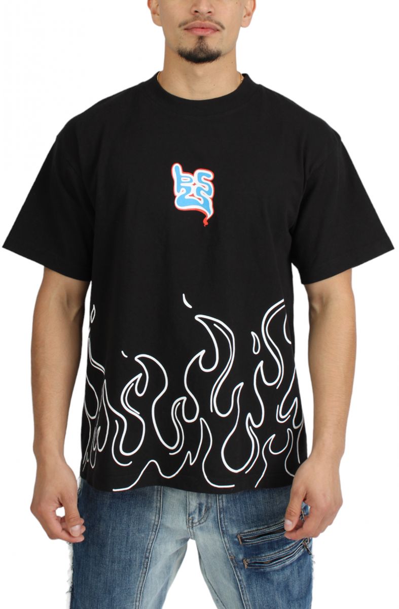 B2SS Flames T-Shirt 111-058-02-FLAM - Karmaloop