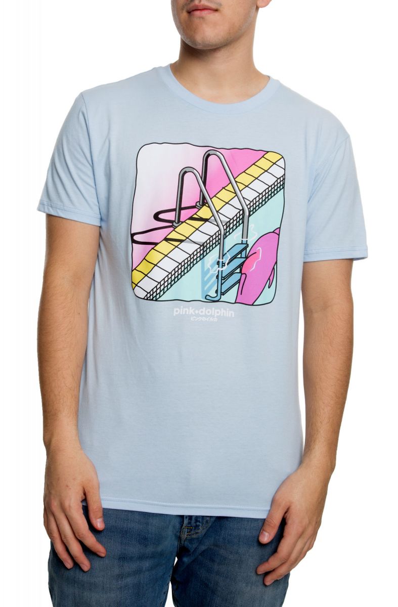 PINK DOLPHIN The Men's Pool Vibe Tee in Lt Blue SP11911PVLB-LTBLU ...
