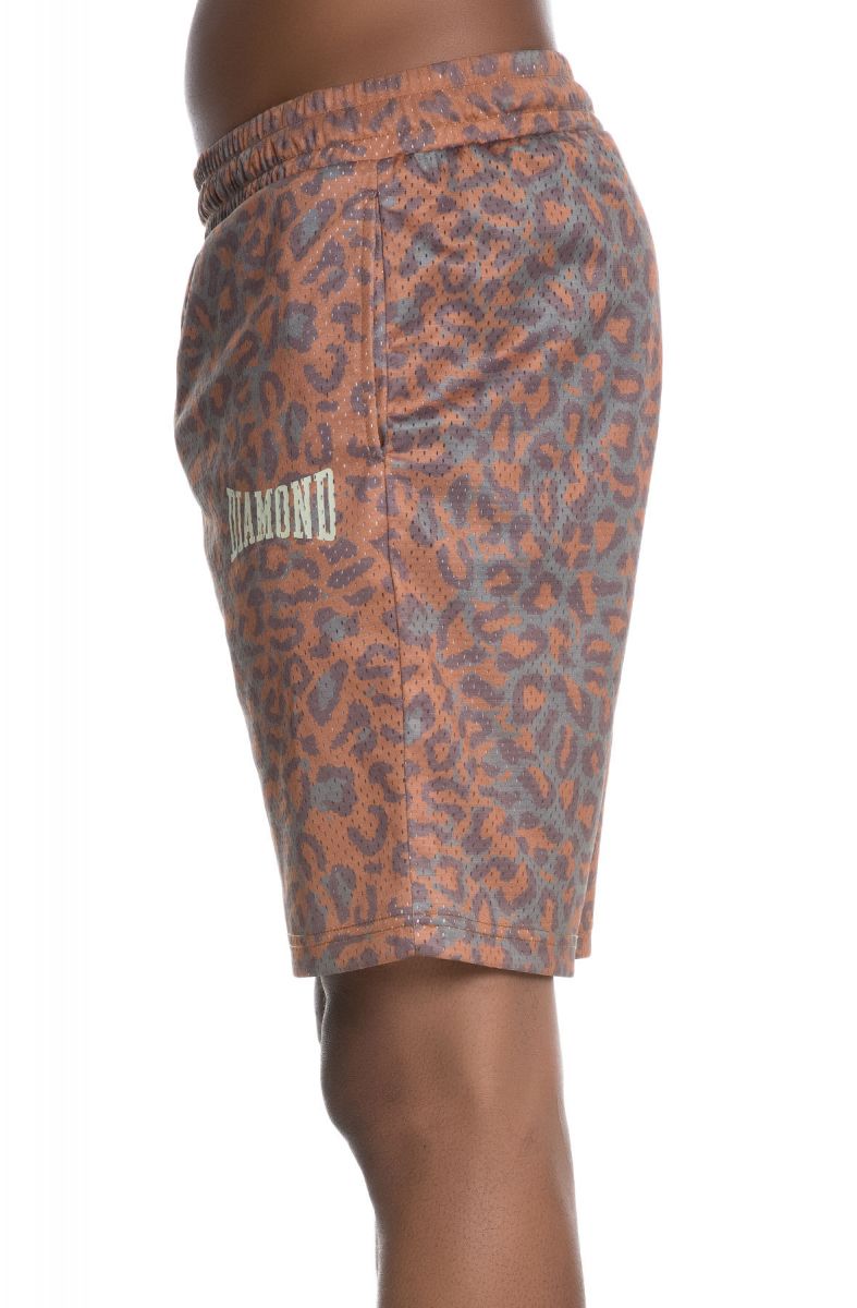 DIAMOND SUPPLY CO. The Predator Basketball Shorts in Brown B17DMBC03 ...