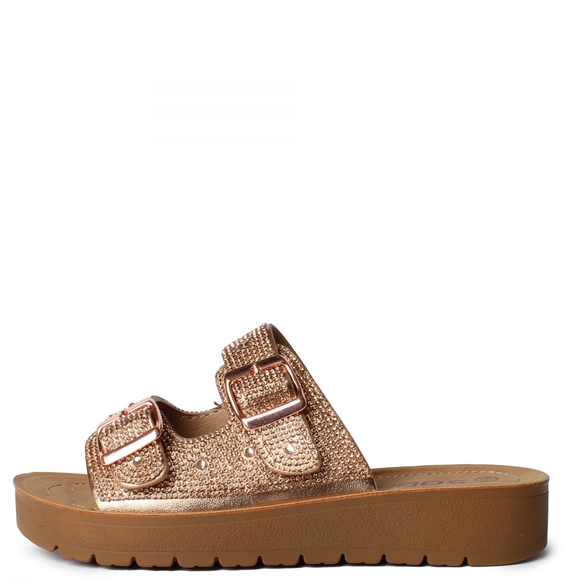 SOLE LA VIE Karina Strap Slide FD KARIN-S-PENNY - Karmaloop