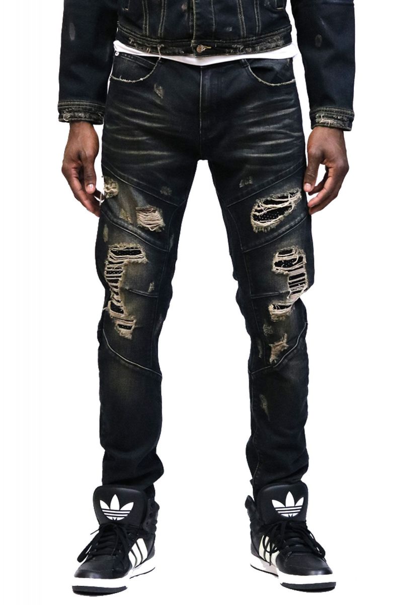 KLEEP Rifle New Washed Skinny Denim Pants KP-3320-RIFLE - Karmaloop