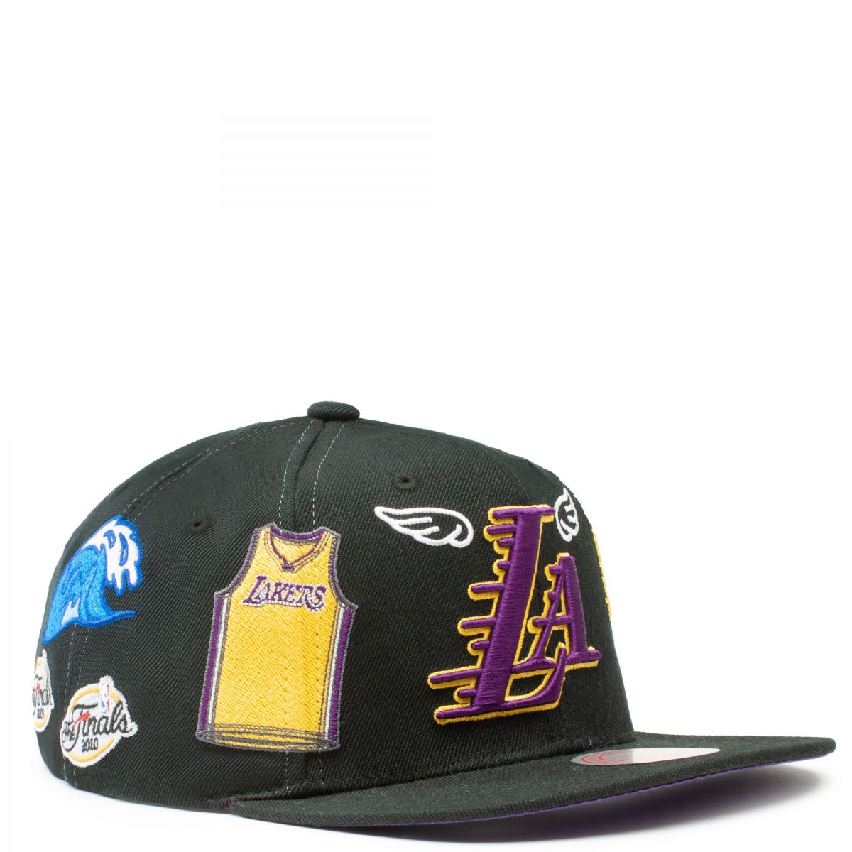MITCHELL & NESS Los Angeles Lakers Snapback Hat 6HSSMM20187-LALBLCK ...