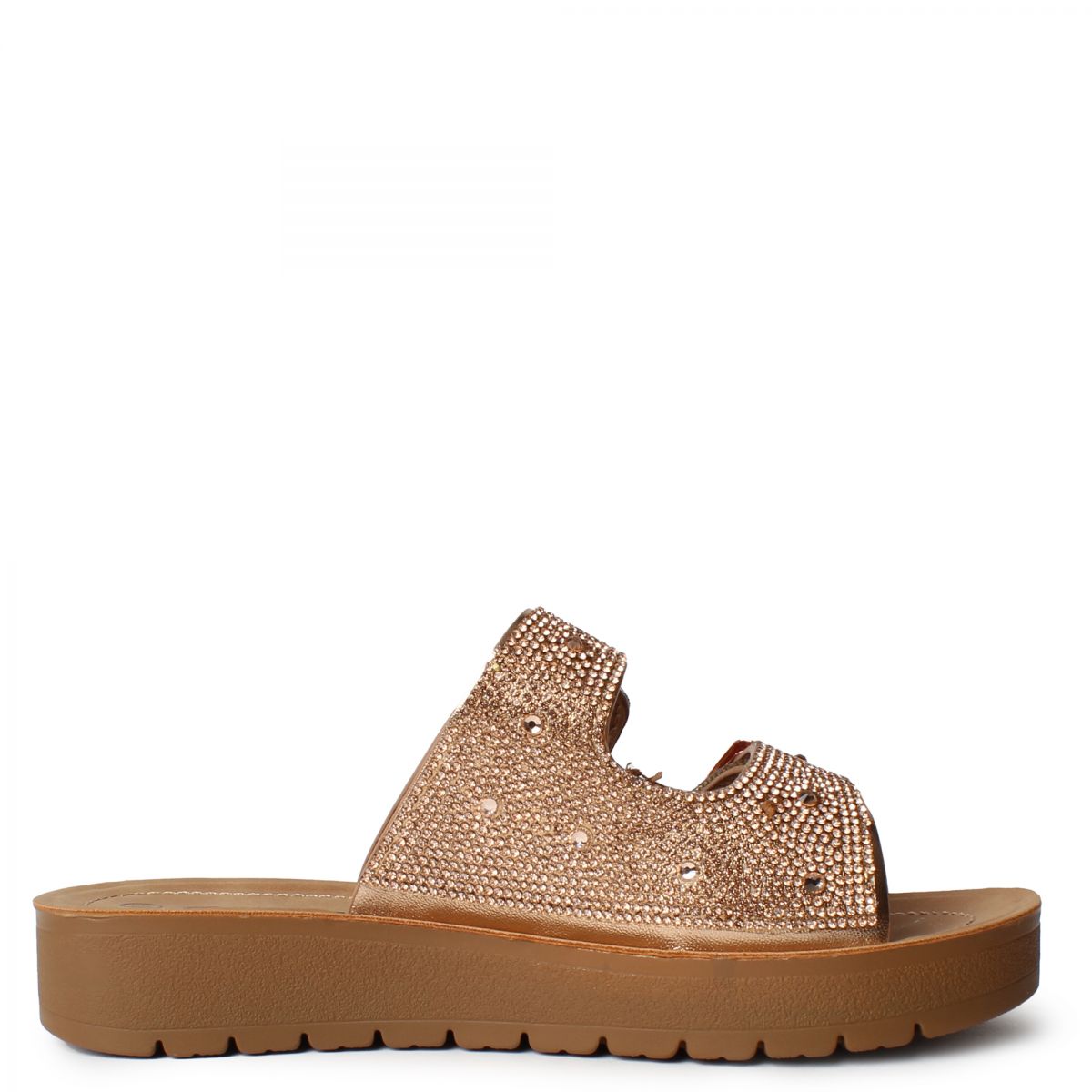 SOLE LA VIE Karina Strap Slide FD KARIN-S-PENNY - Karmaloop