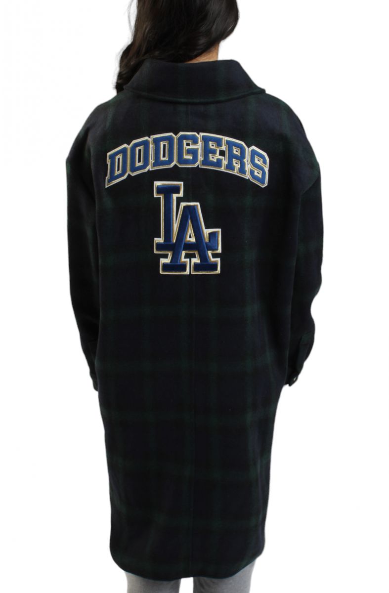 PRO STANDARD Dodgers Plaid Shacket LLDU312654-FGM - Karmaloop
