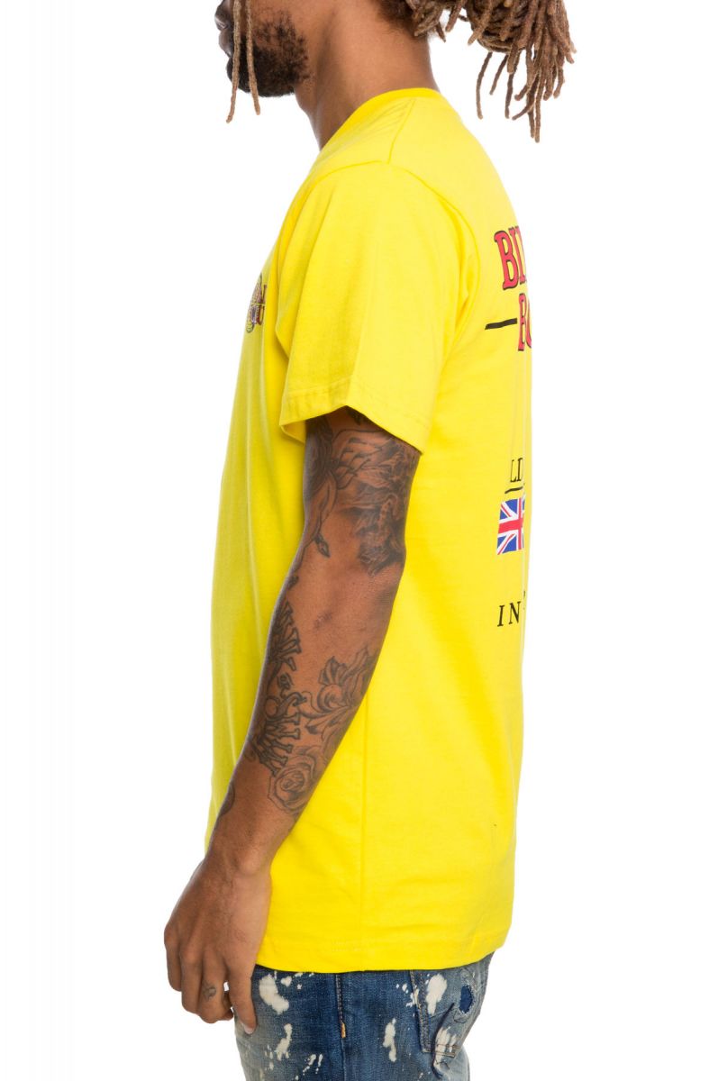 BILLIONAIRE BOYS CLUB The BB International SS Tee in Yellow 881 ...