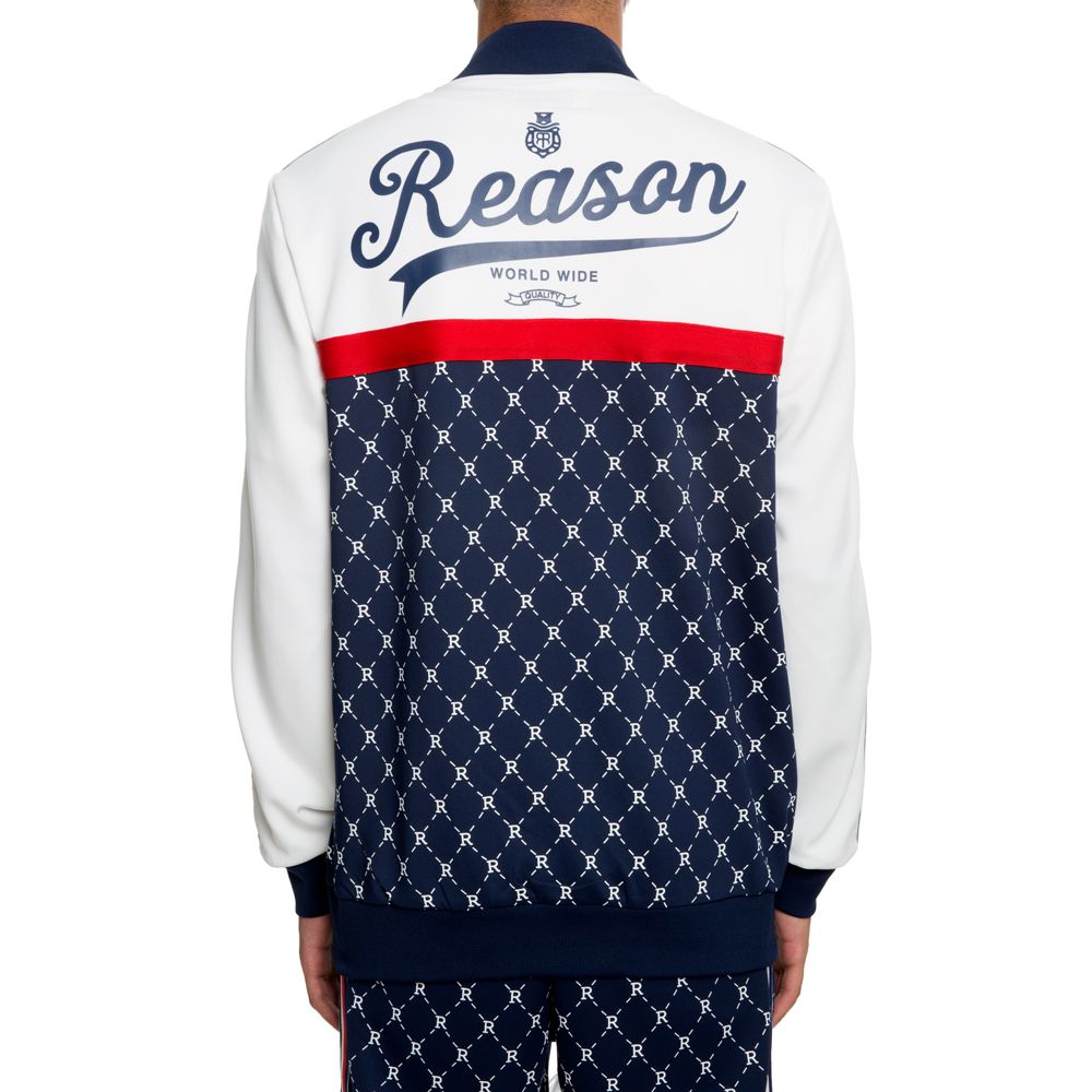 REASON MEN'S MONOGRAM TRACK JACKET Q8-96 - Karmaloop