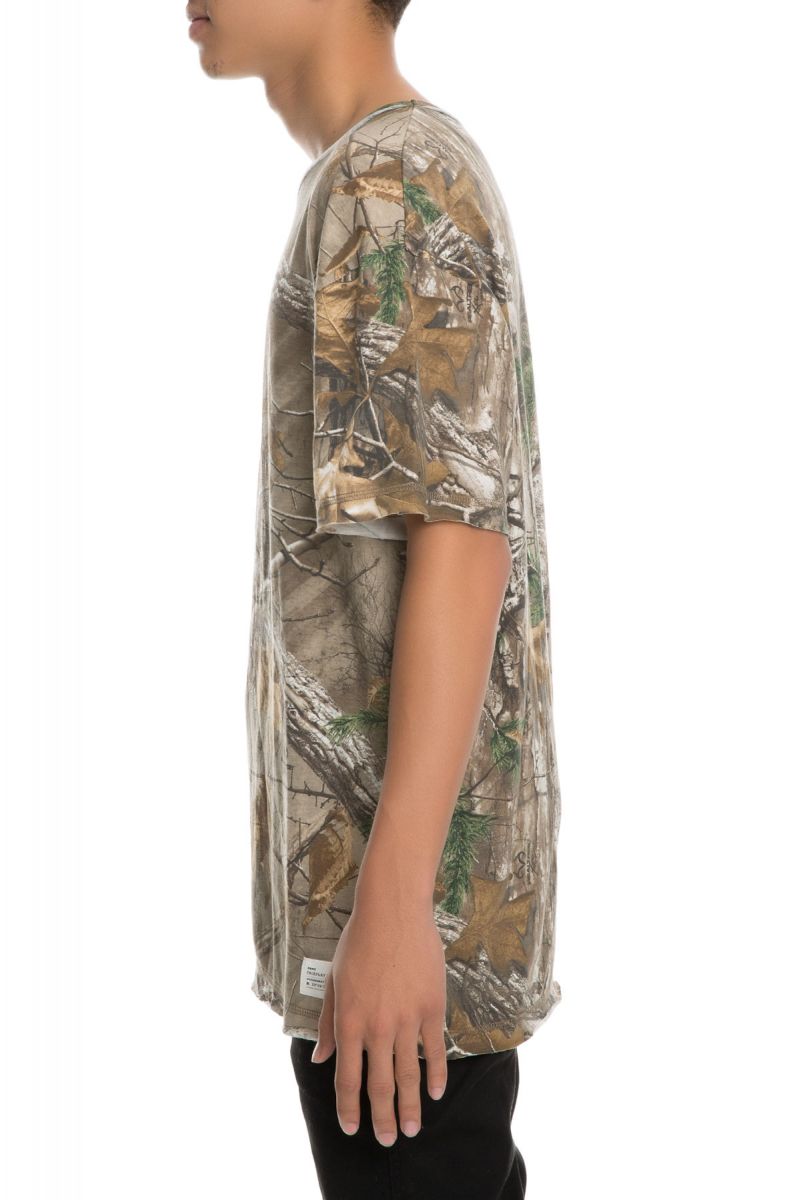 FAIRPLAY BRAND The Sparrow Short Sleeve Tee in Camo F1703053-CMO ...